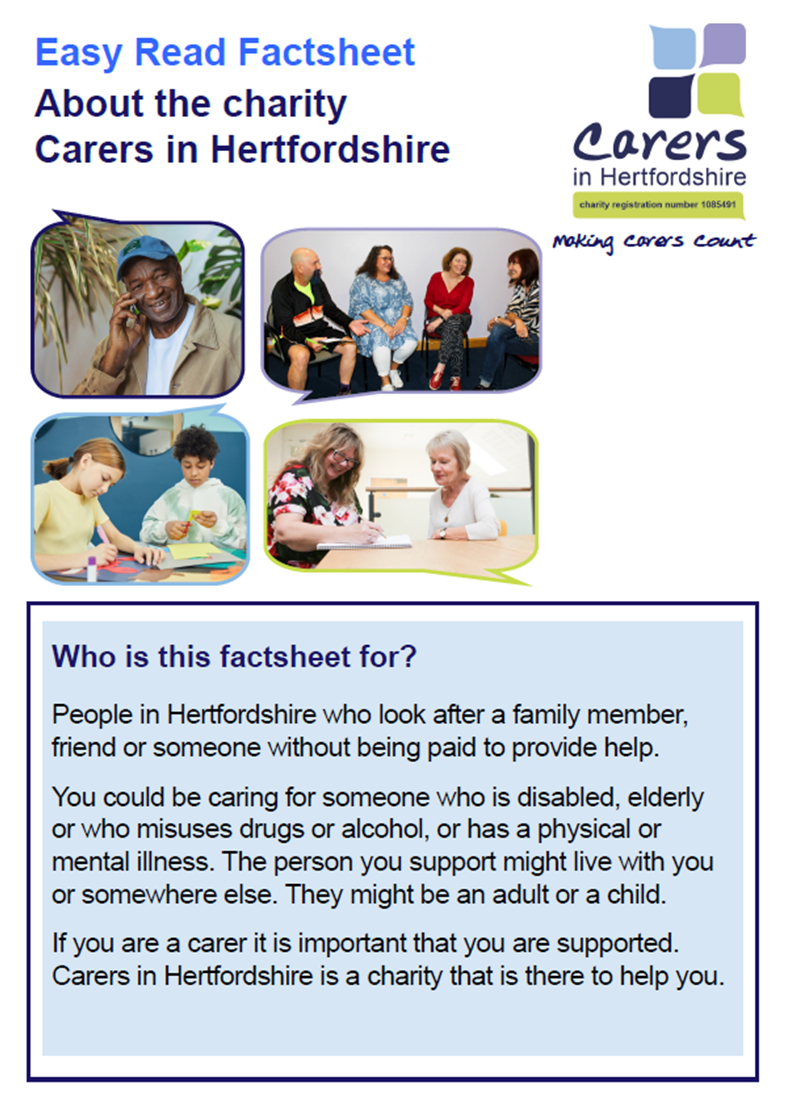 Materials to Download - Carers In Herts