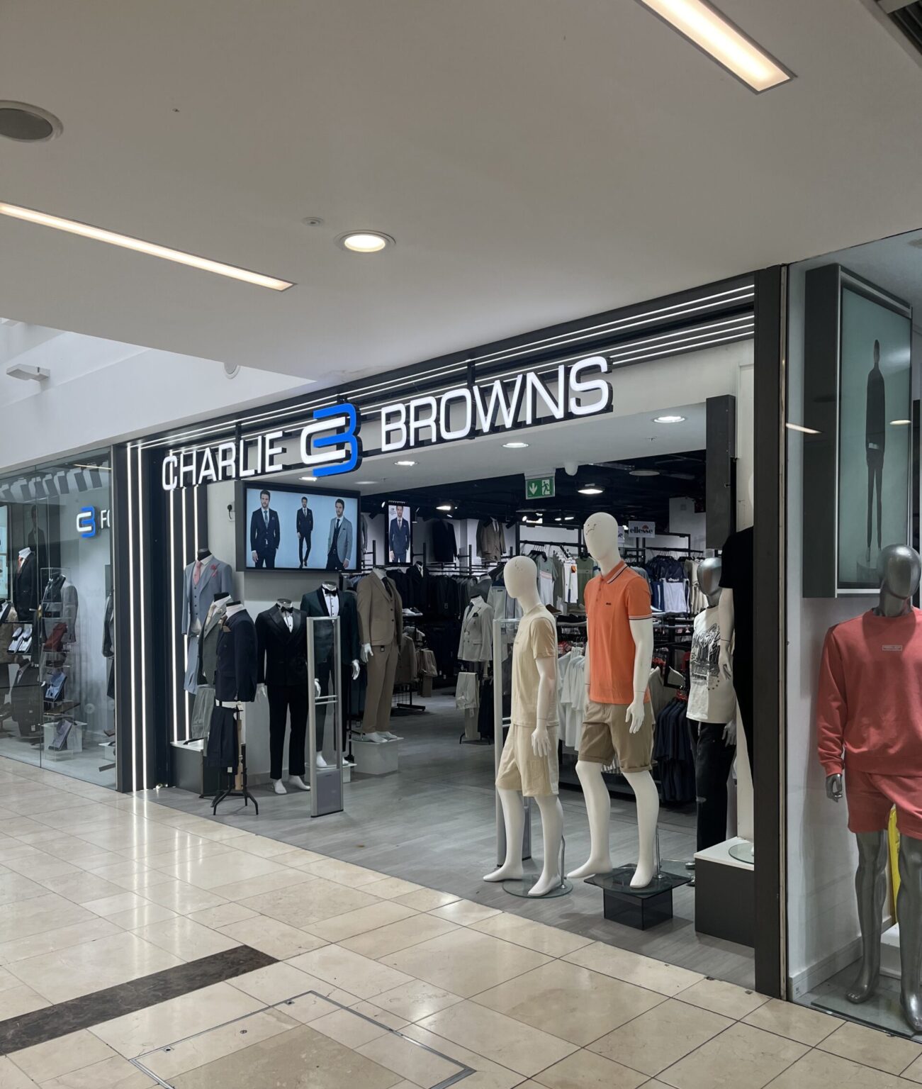 Charlie Browns, leading independent men’s fashion store - Derbion