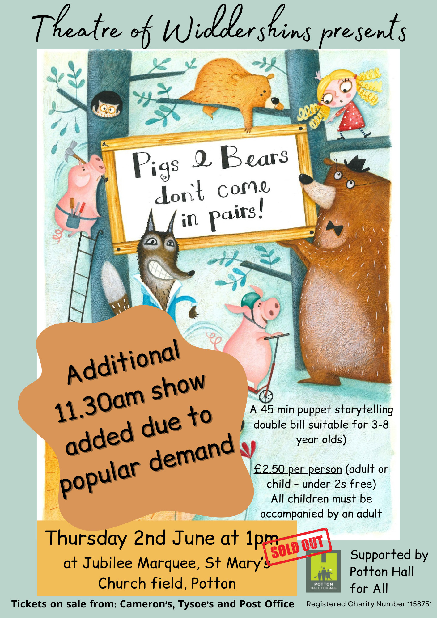 Puppet Storytelling Show – Potton Jubilee Celebrations | Greensand Country