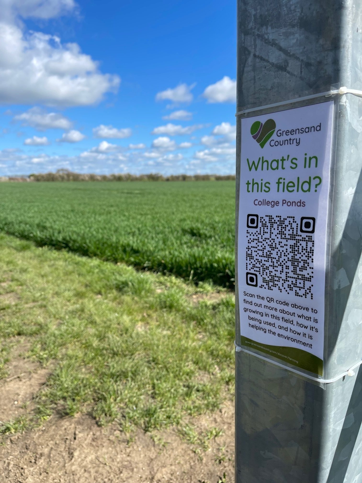 Find out about Farming in Greensand Country with new QR code markers ...