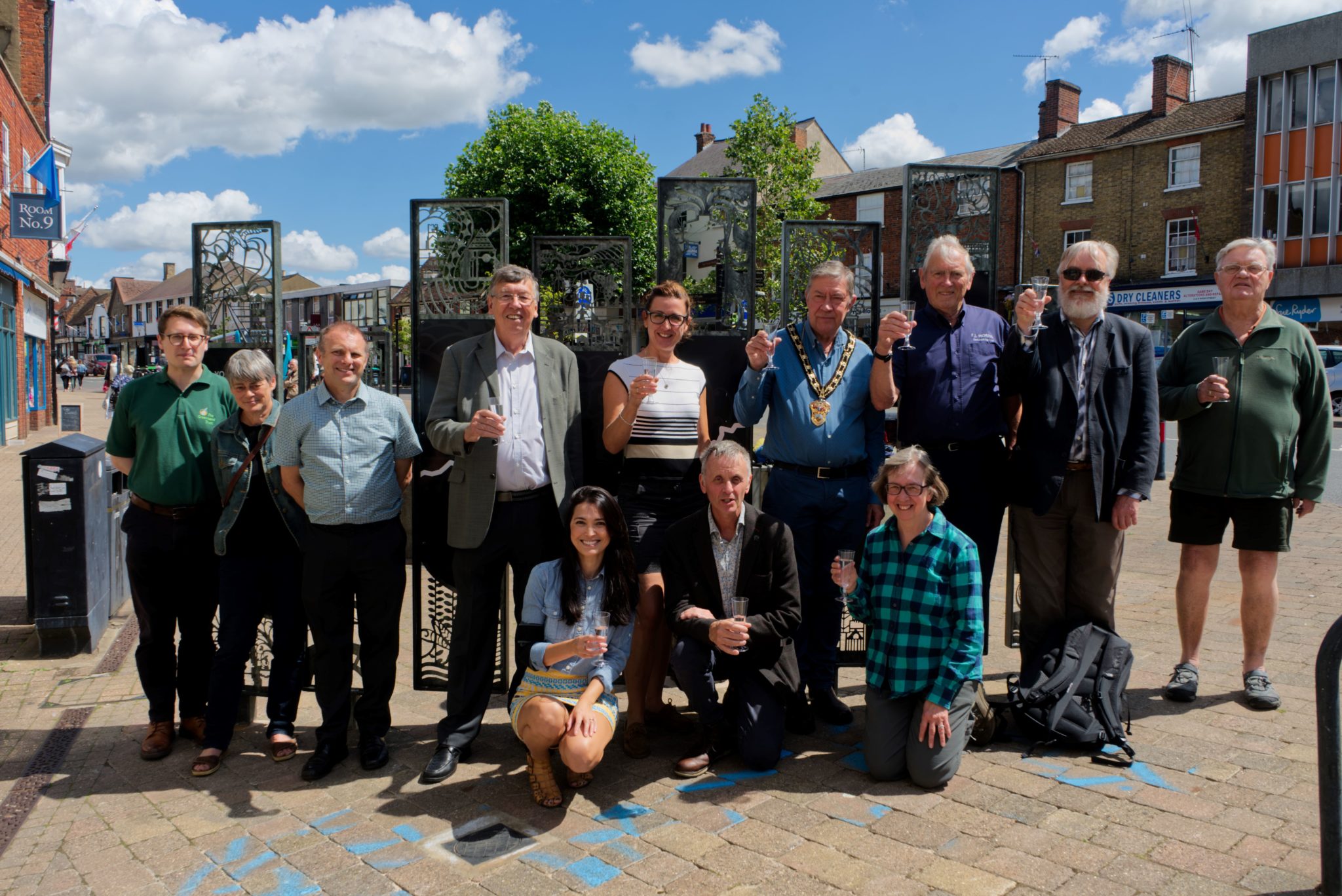 Greensand Ridge Gateway Feature officially opened in Leighton Linslade ...