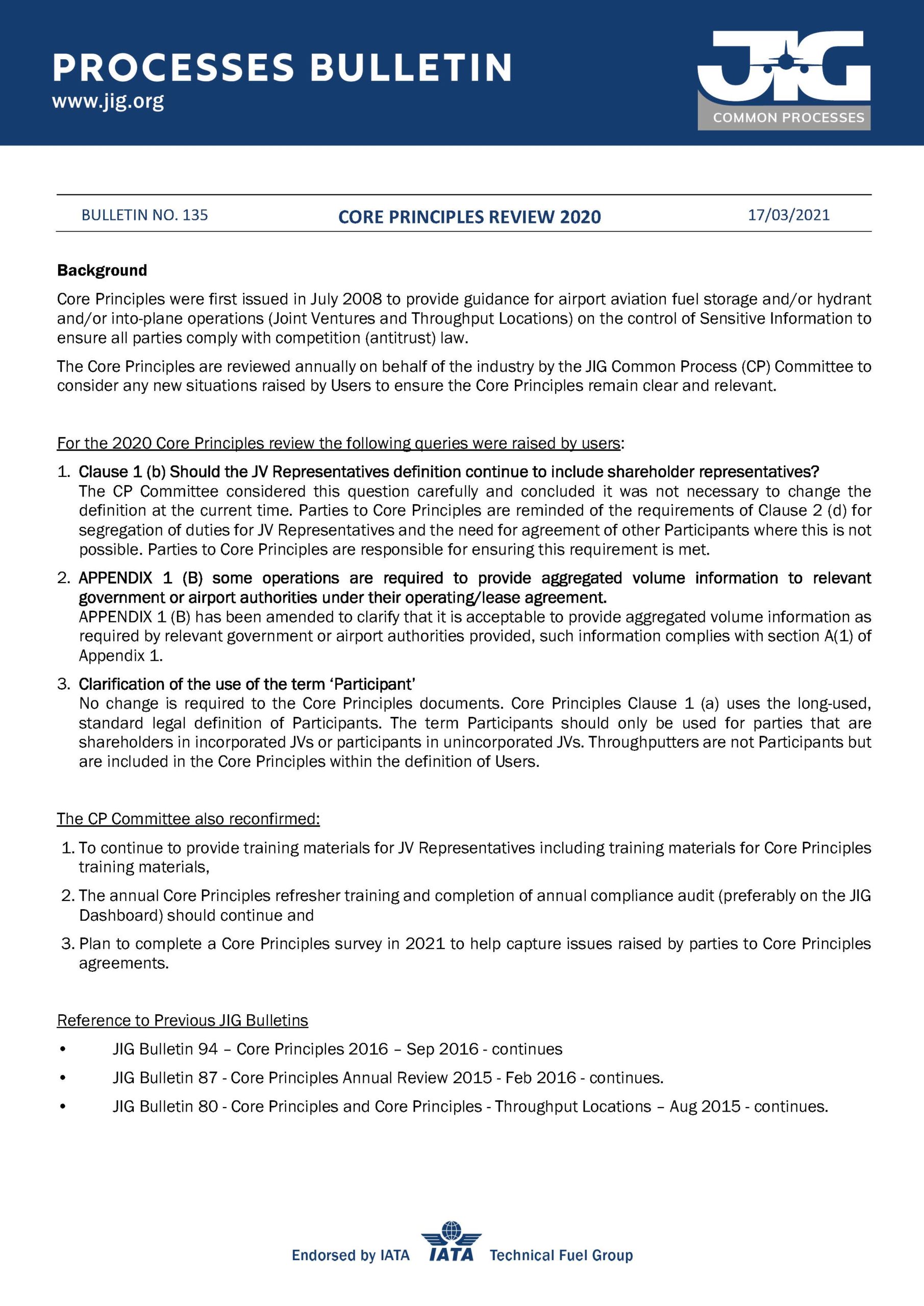 Standards & Publications - JIG Online