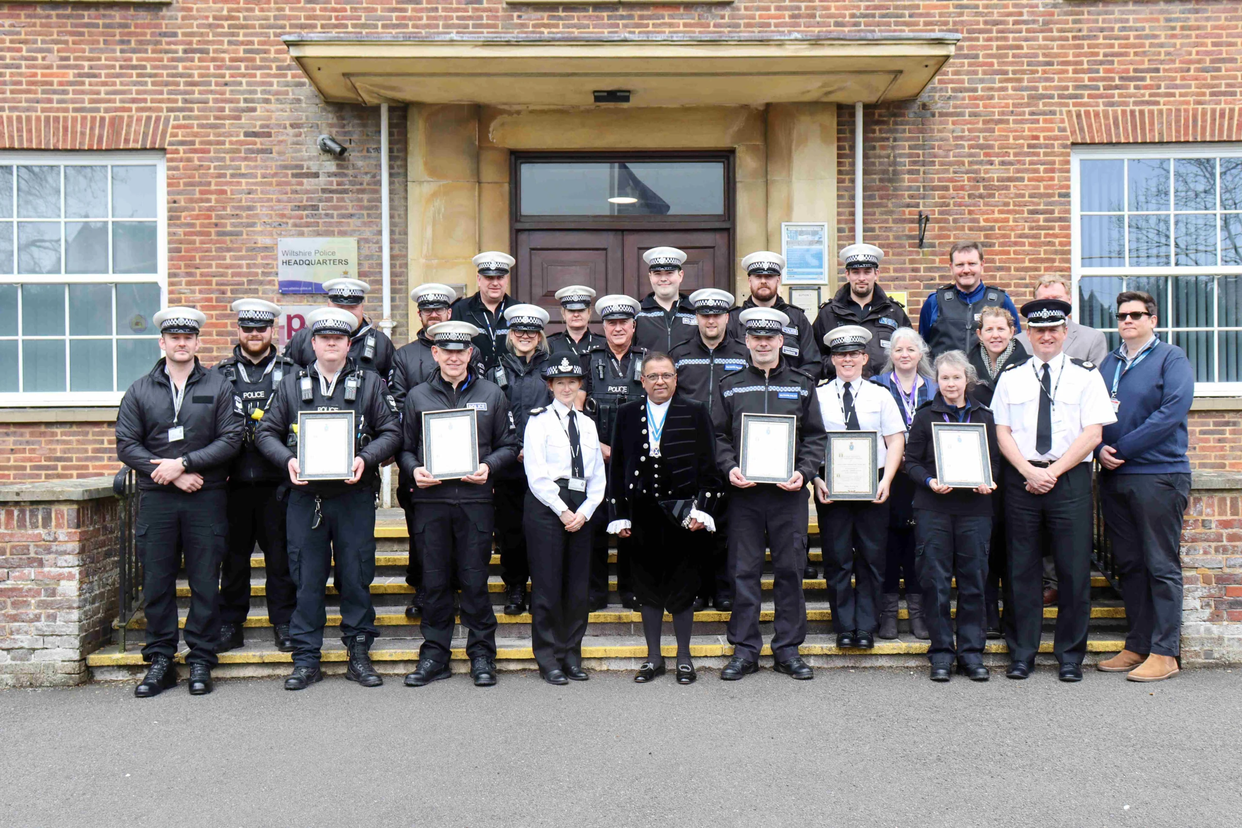 Wiltshire High Sheriff honours county’s roads policing units - Police ...