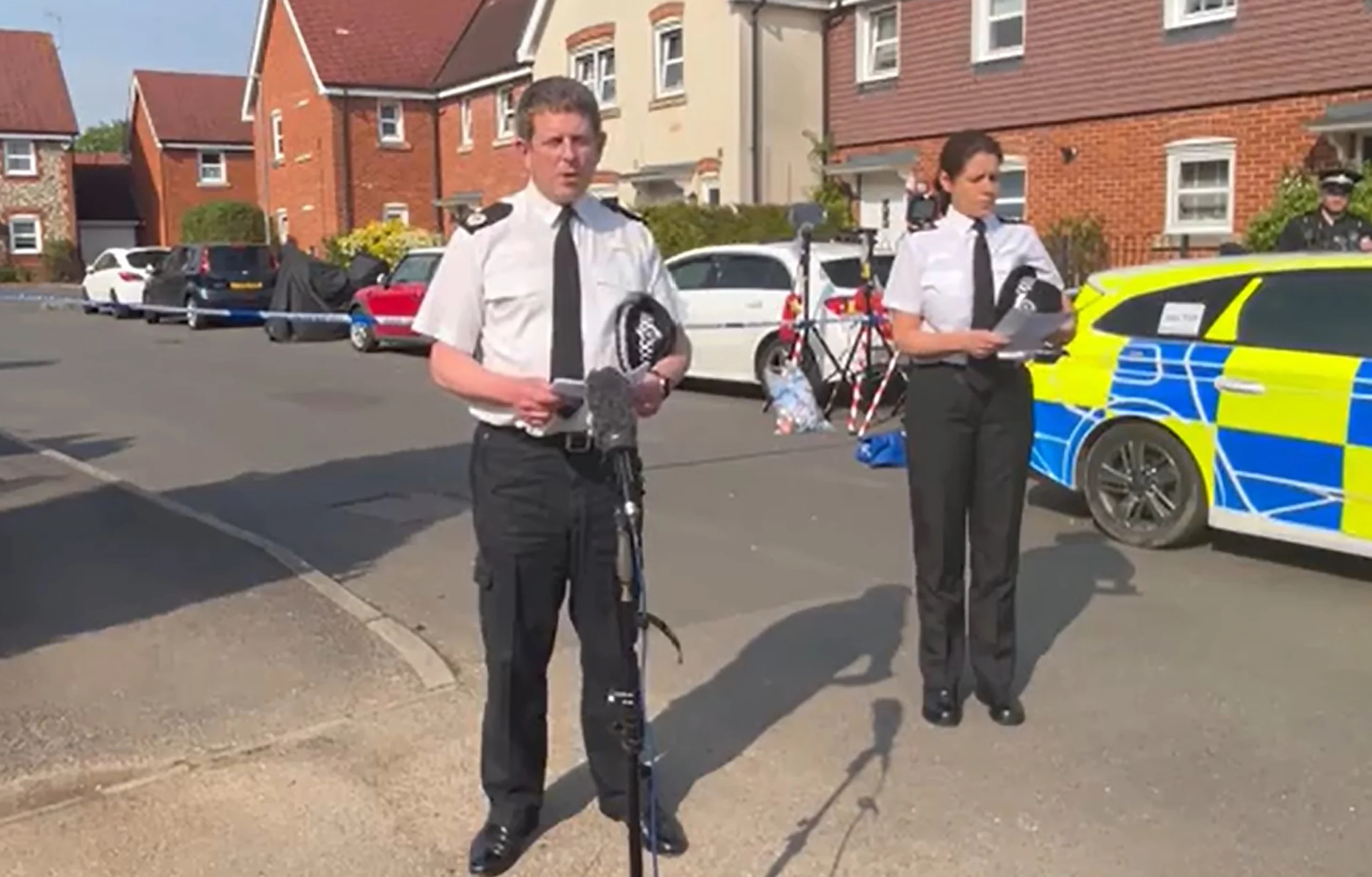 Officer shot with crossbow bolt after attending stabbing incident ...